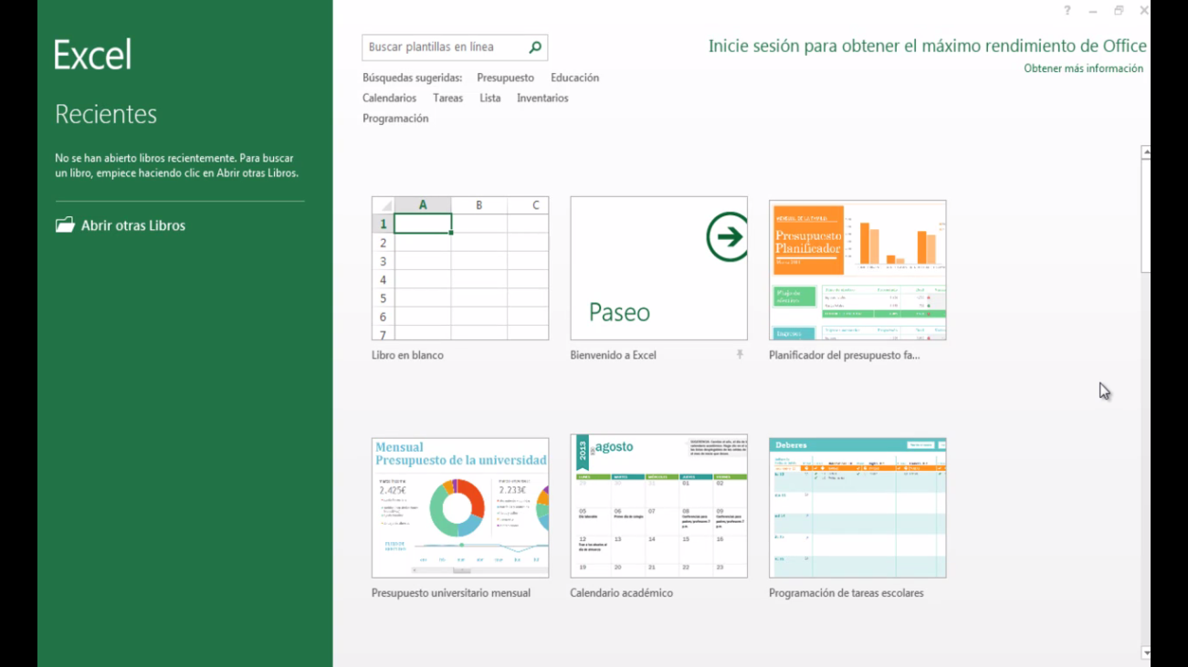 MICROSOFT EXCEL 2016. INICIO - Cursos Online