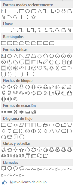 Microsoft Word 2016. Insertar formas - Cursos Online