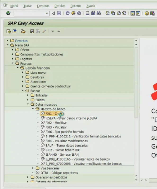 23.- CREAR Y GESTIONAR BANCOS EN SAP - Cursos Online